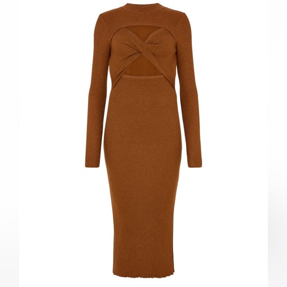 LES FRIDAY | Dresses | Les Friday Bey Dress In Bronze | Poshmark